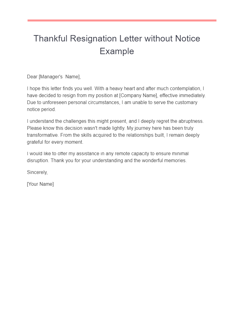 23+ Thankful Resignation Letter Examples, How to Write, Tips | Examples