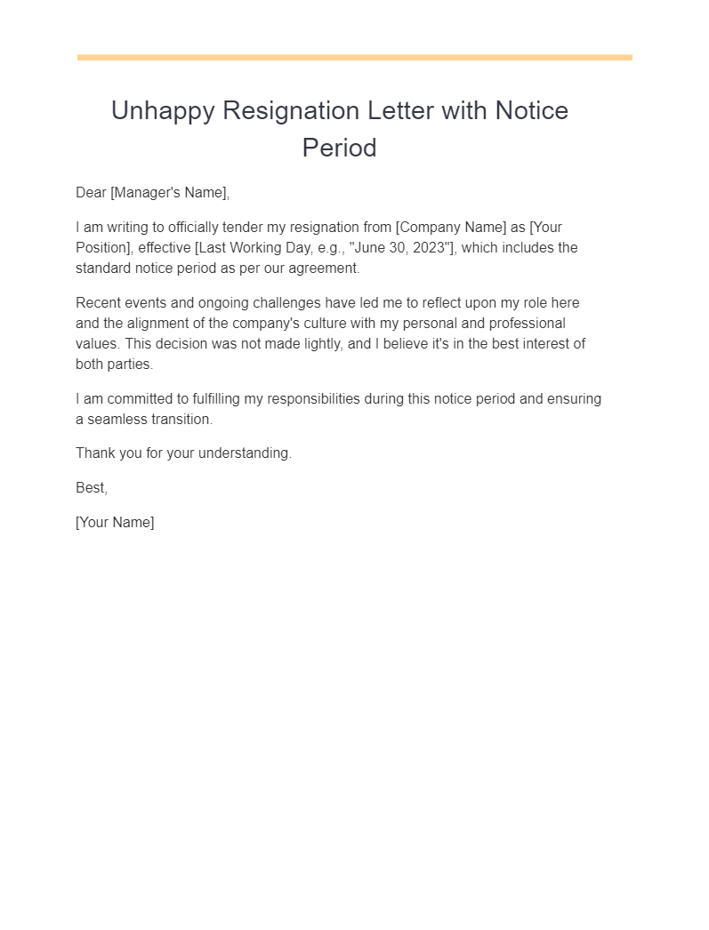 26+ Unhappy Resignation Letter Examples, How to Write, Tips | Examples
