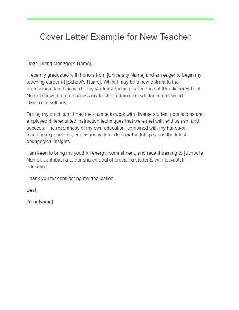 15 Education Cover Letter Examples To Download