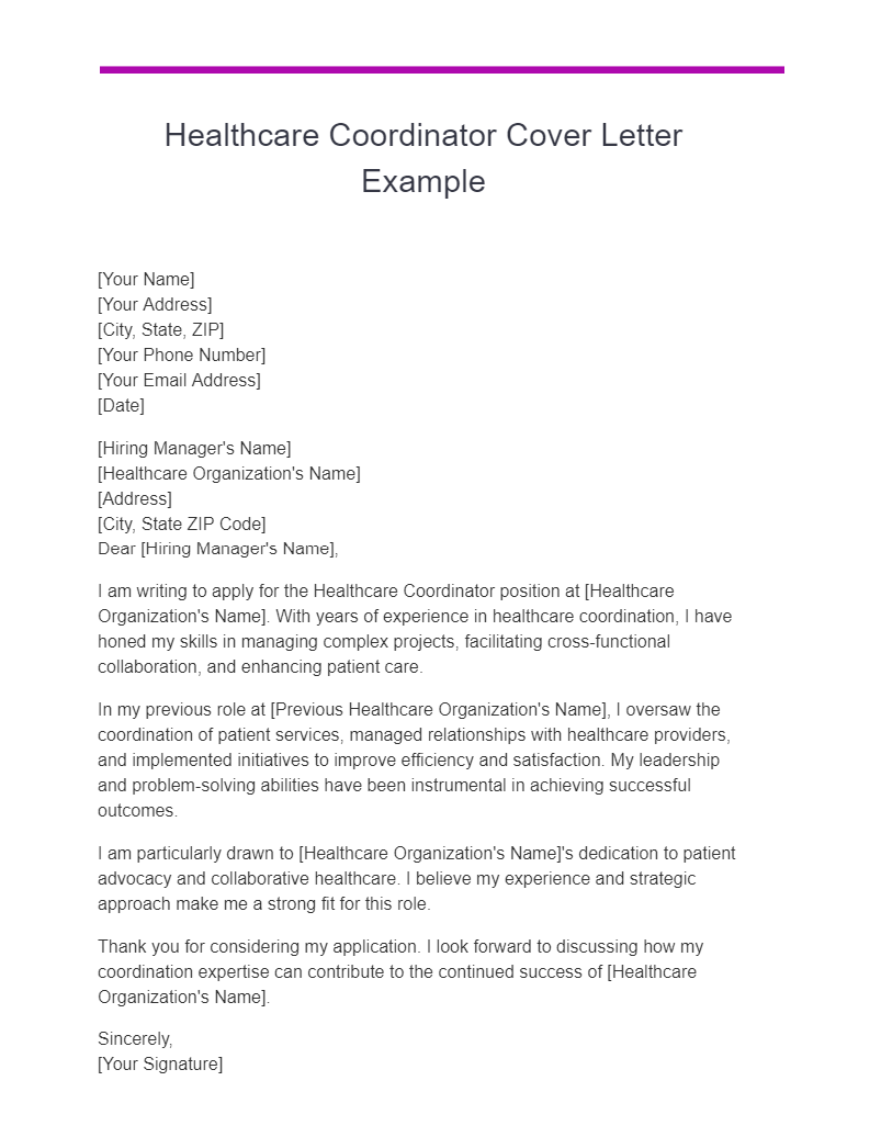 20+ Healthcare Cover Letter Examples, How to write, Tips | Examples