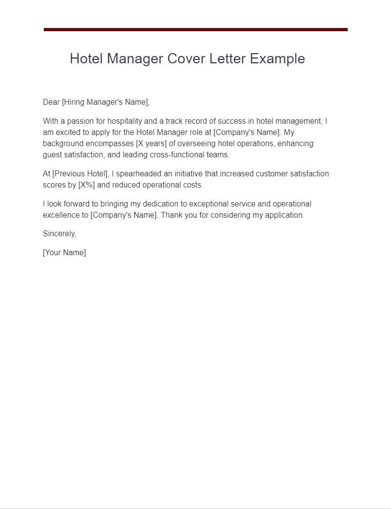 25 Manager Cover Letter Examples How To Write Tips Examples