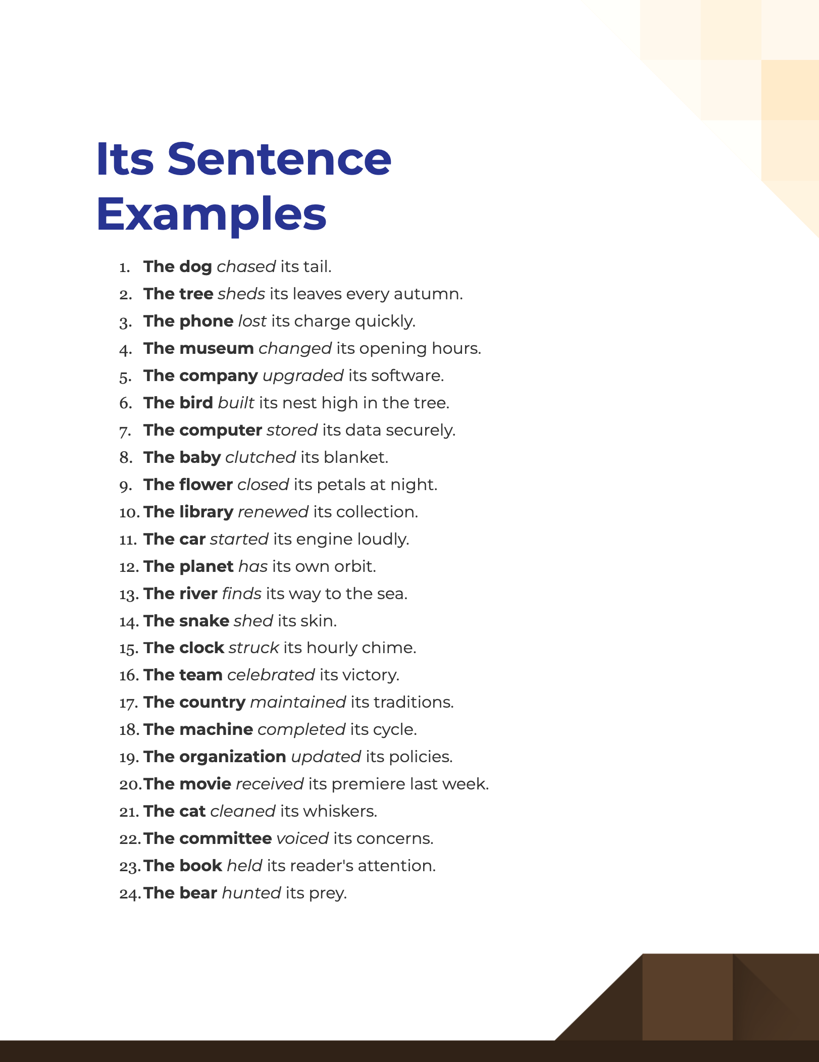 100 Its Sentence Examples How To Write Tips Examples 100 Its Sentence Examples How To Write Tips Examples