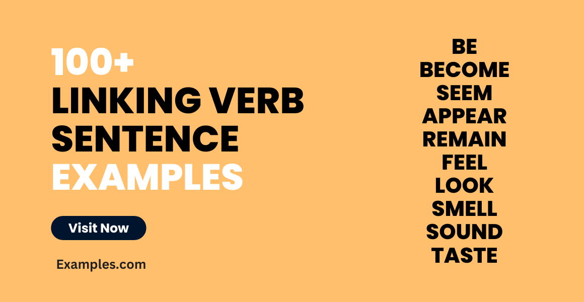 Linking Verb Sentence 99 Examples PDF Tips