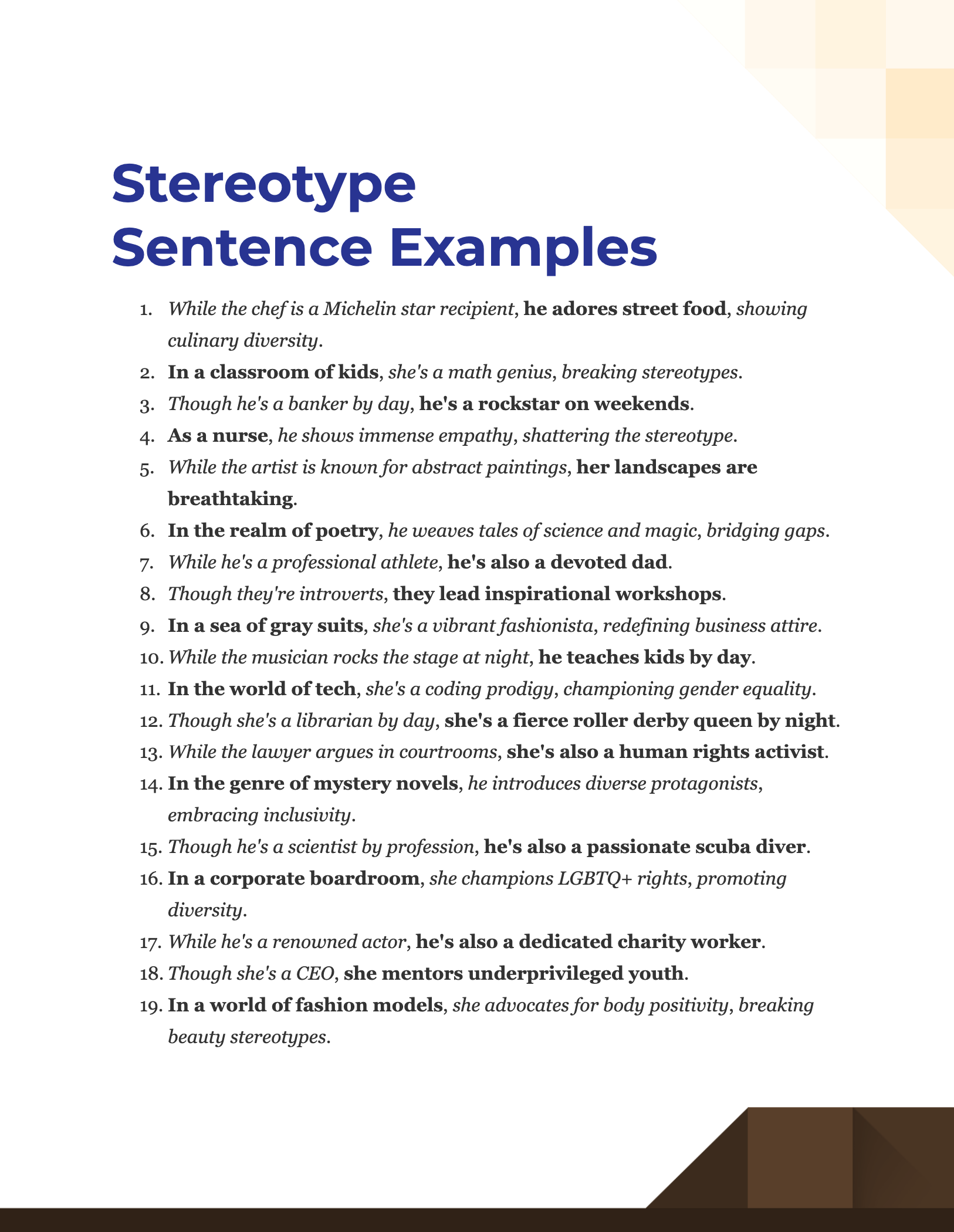Stereotype Sentence - 99+ Examples, PDF, Tips