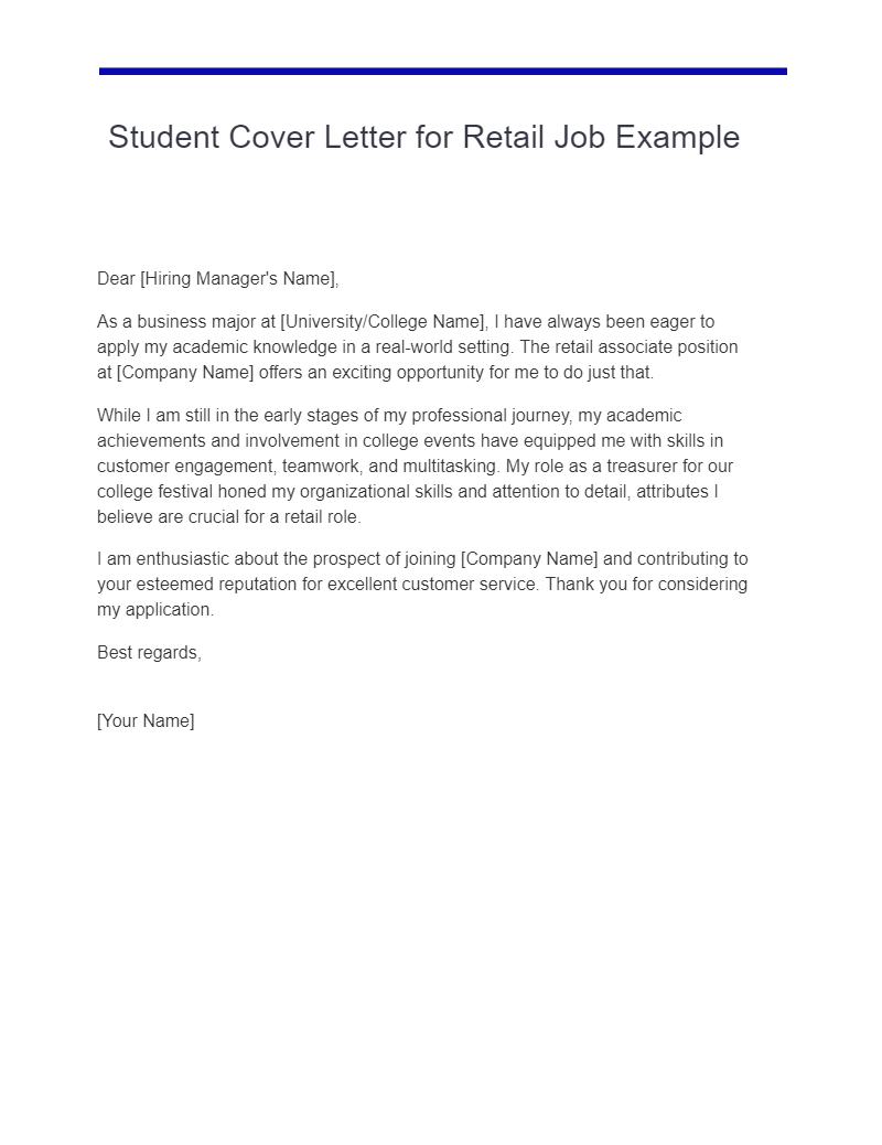Retail Cover Letter 16 Examples PDF Tips Retail Cover Letter 16 Examples PDF Tips