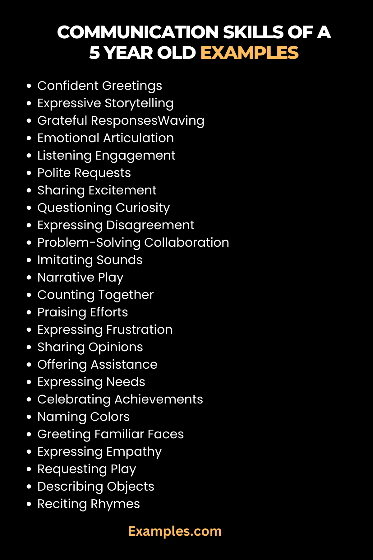 Communication Skills of a 5 year old - 29+ Examples, How to