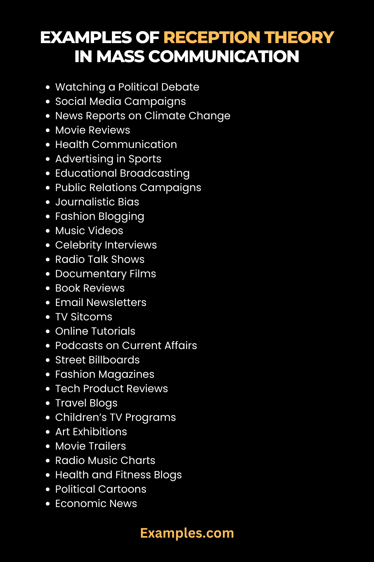 Reception Theory in Mass Communication - 29+ Examples, How to use