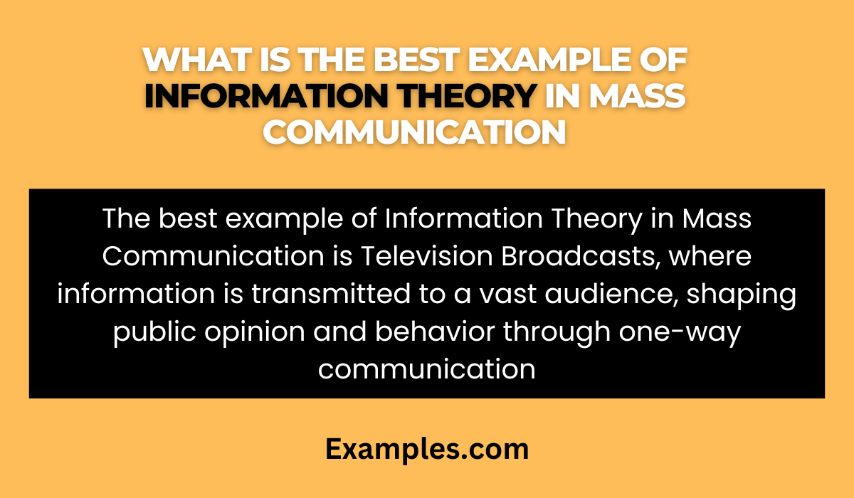 Information Theory in Mass Communication - 29+ Examples, How to Use