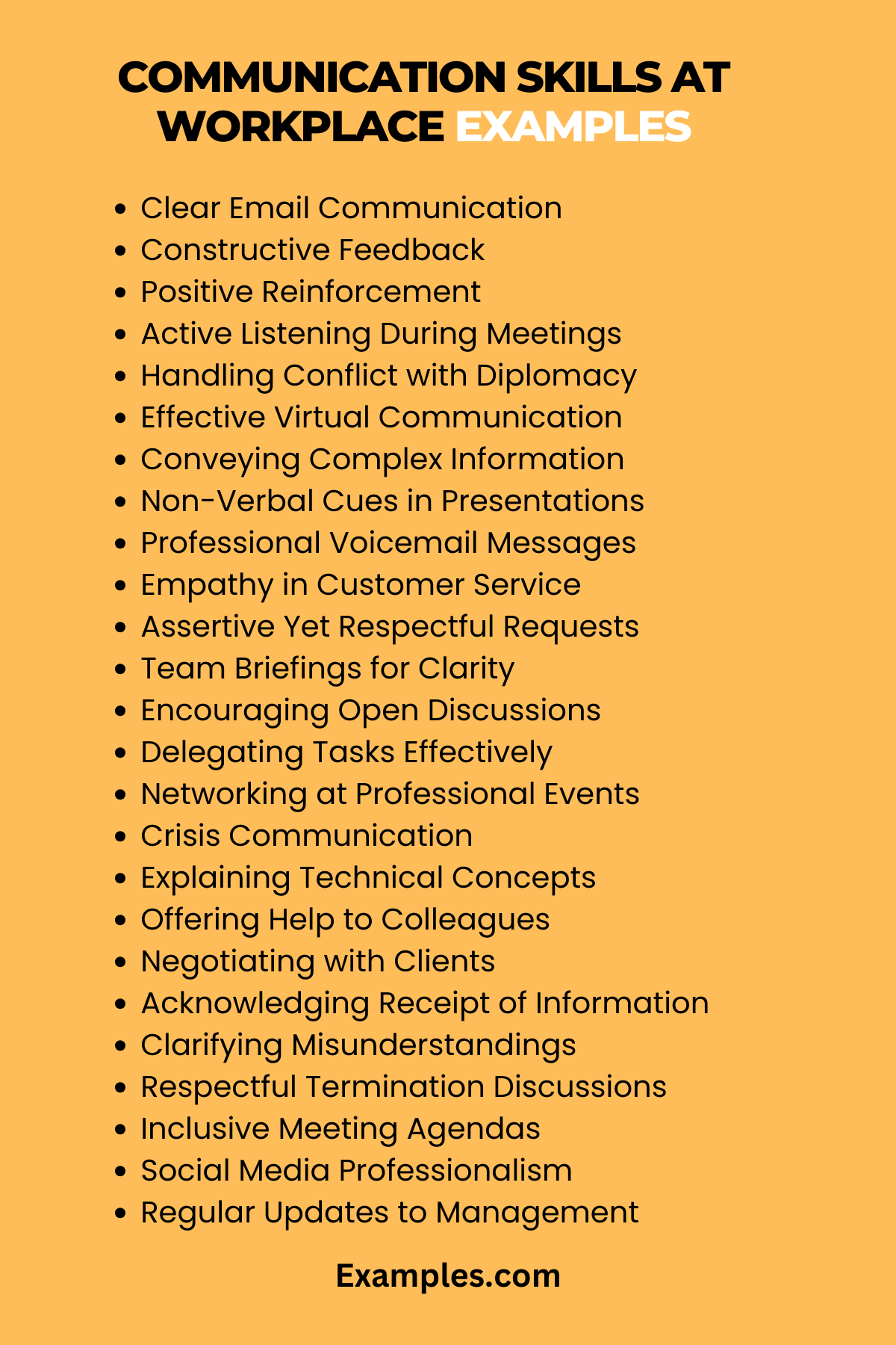 Communication Skills at Workplace - 29+ Examples, How to Improve