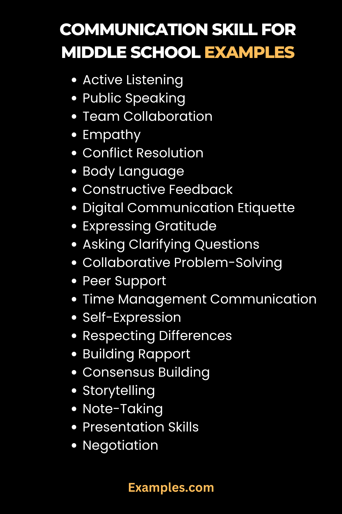 Communication Skills for Middle School - 29+ Examples, Tips