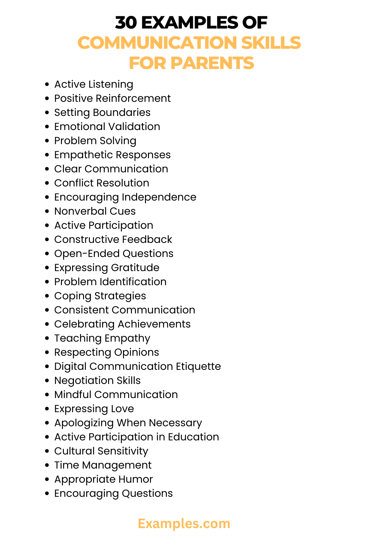 Communication Skills for Parents - 29+ Examples