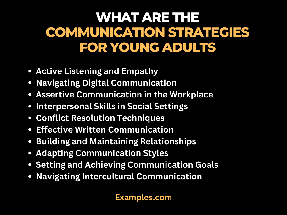 Communication Skills for Young Adults - 29+ Examples