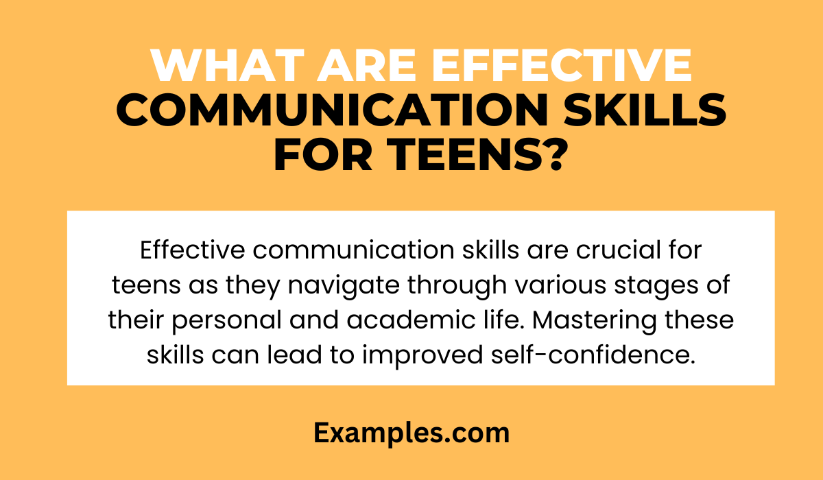 Communication Skills for Teens - 24+ Examples, How to Improve, Tips