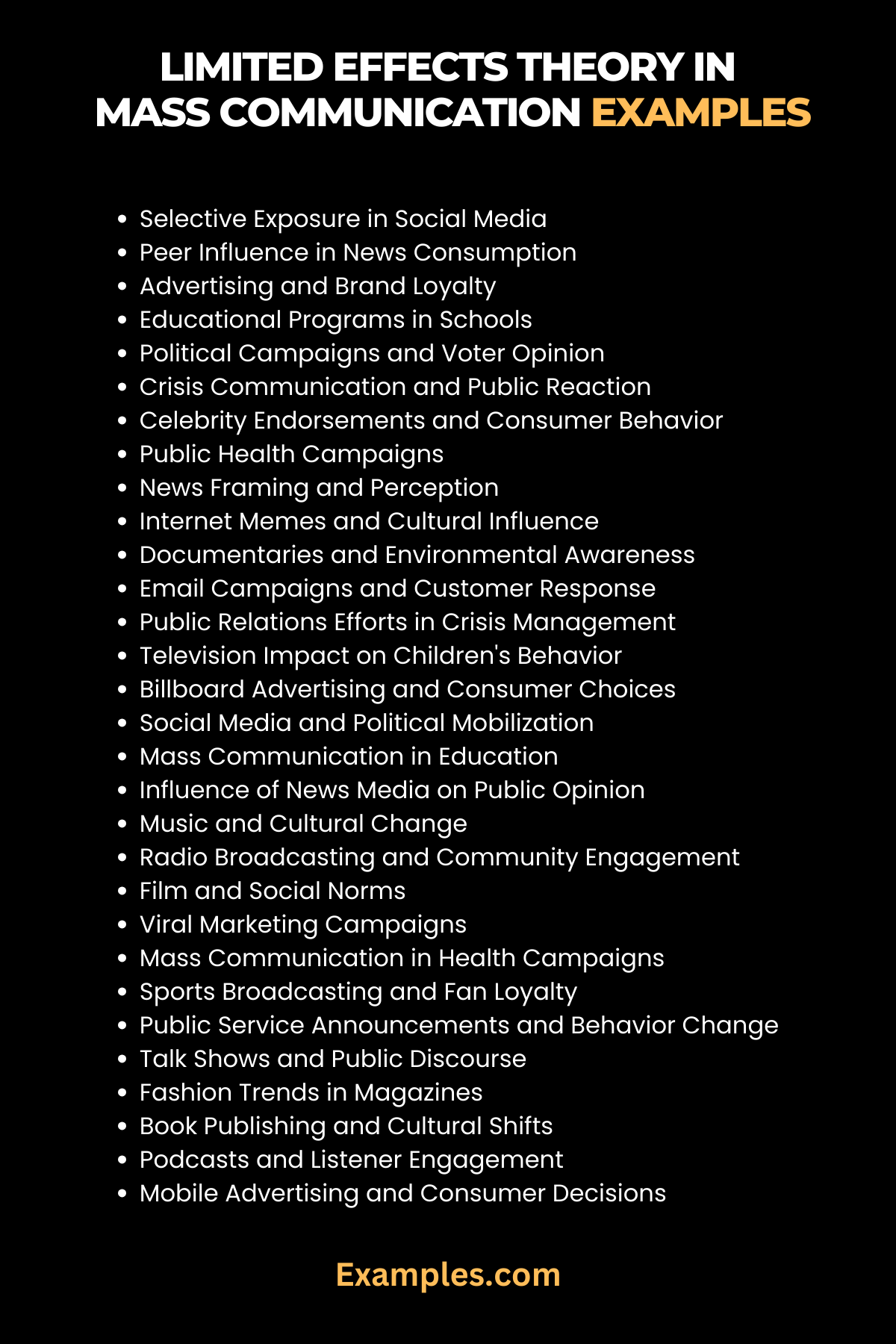 Limited Effects Theory in Mass Communication - 29+ Examples, How to Use