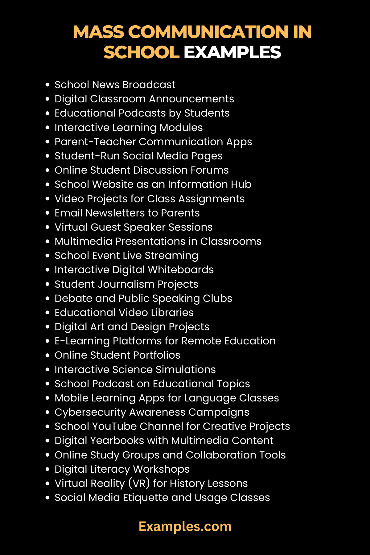 Mass Communication in School - 29+ Examples, Tips