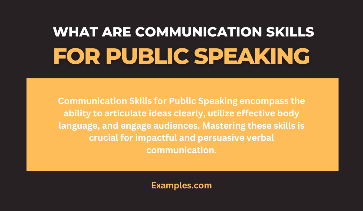 Communication Skills for Public Speaking - 29+ Examples, Tips
