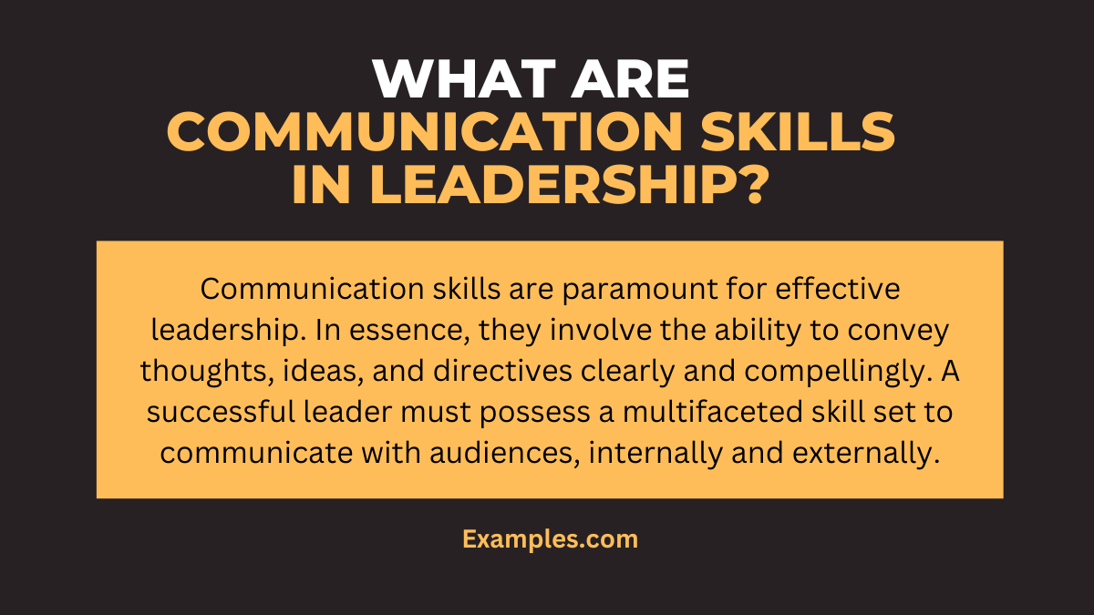Communication Skills in Leadership - 19+ Examples, How to Improve, Tips