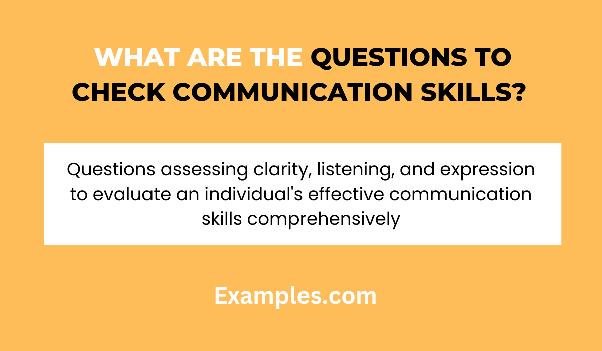 Questions To Check Communication Skills - 29+ Examples, Tips
