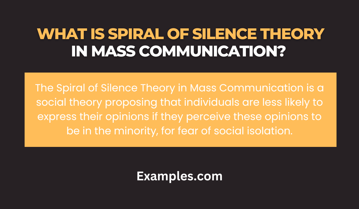 Spiral of Silence Theory in Mass Communication, Examples, PDF