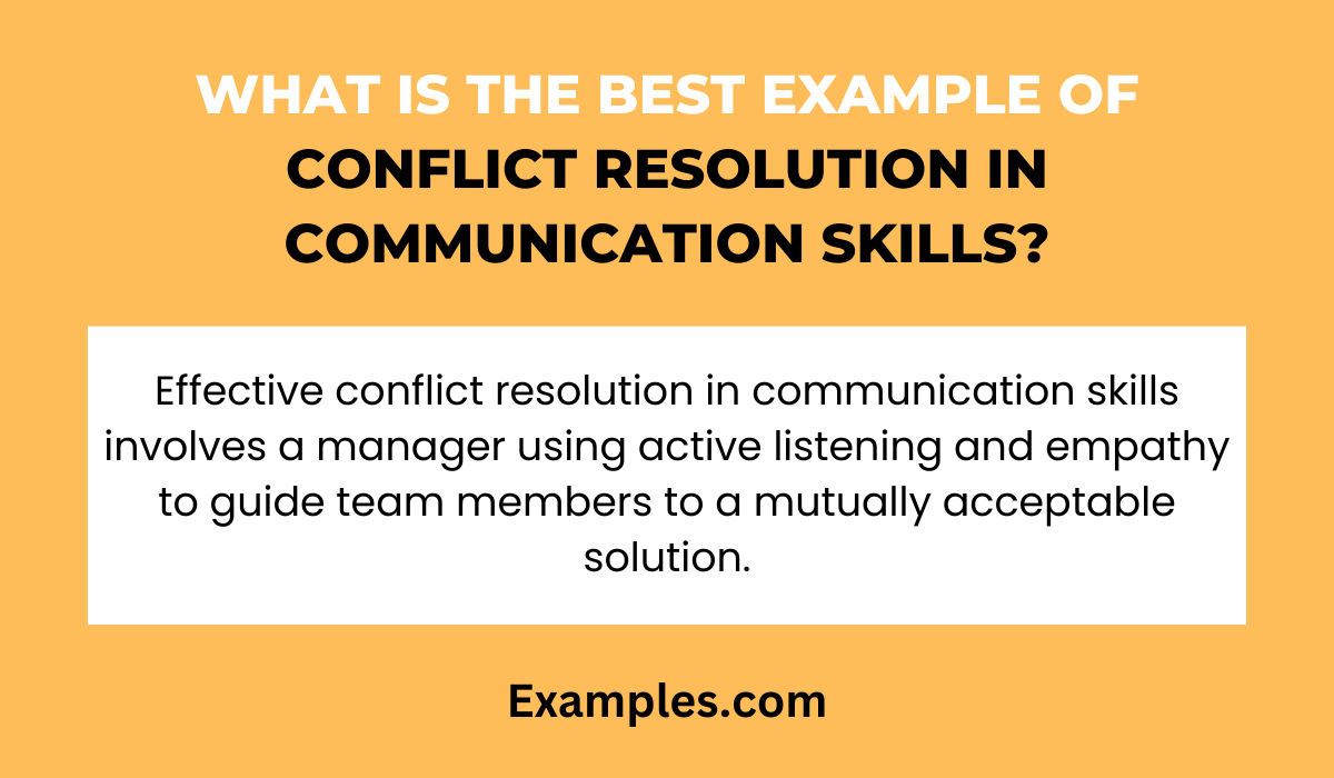 Conflict Resolution in Communication Skills - 29+ Examples, Benefits, Tips