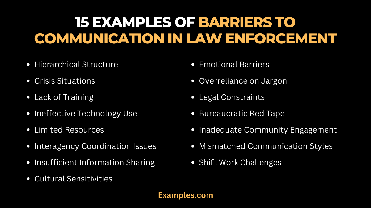 Barriers to Communication in Law Enforcement - 14+ Examples