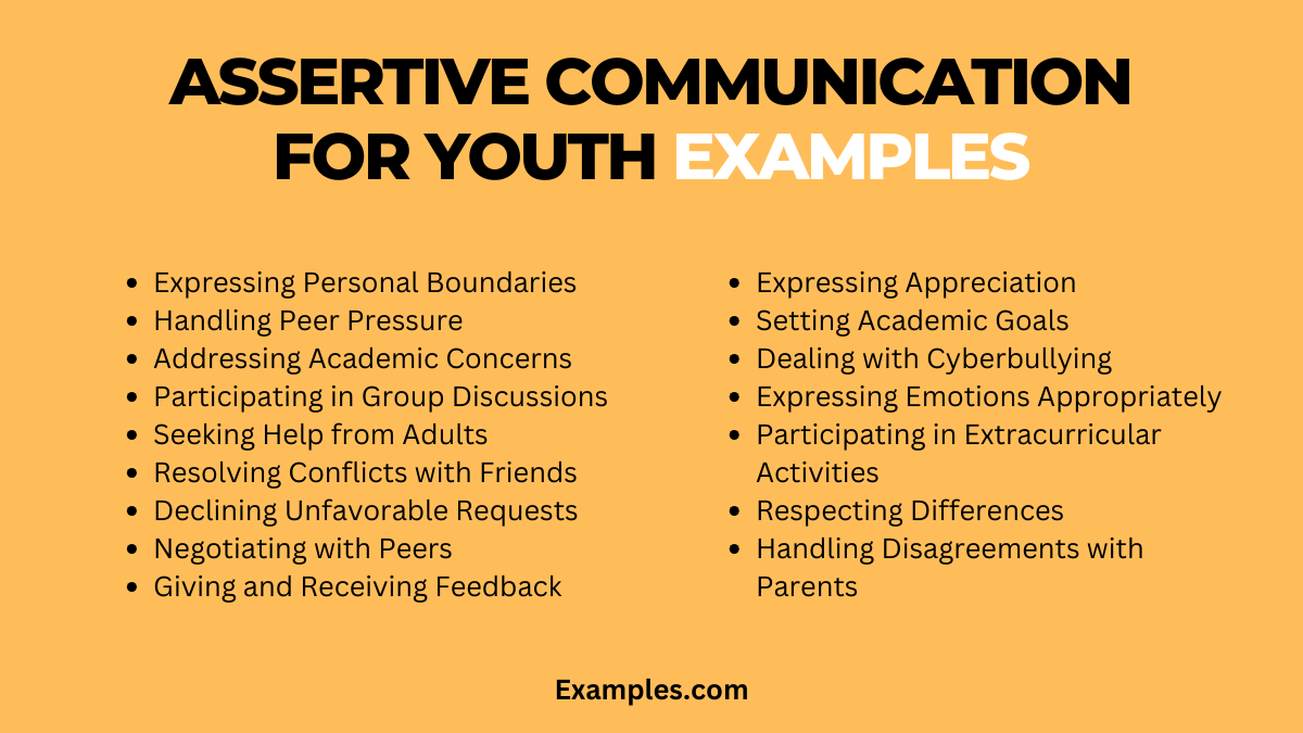 Assertive Communication For Youth - 19+ Examples, Tips