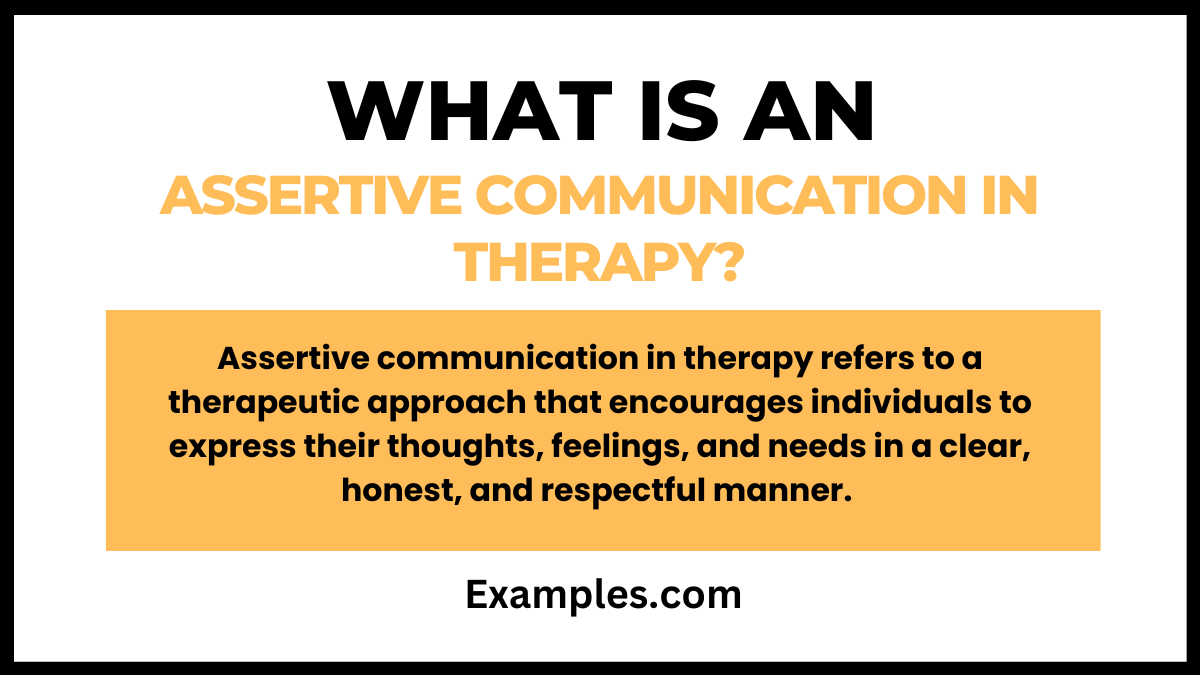 Therapist Aid Assertive Communication - 19+ Examples