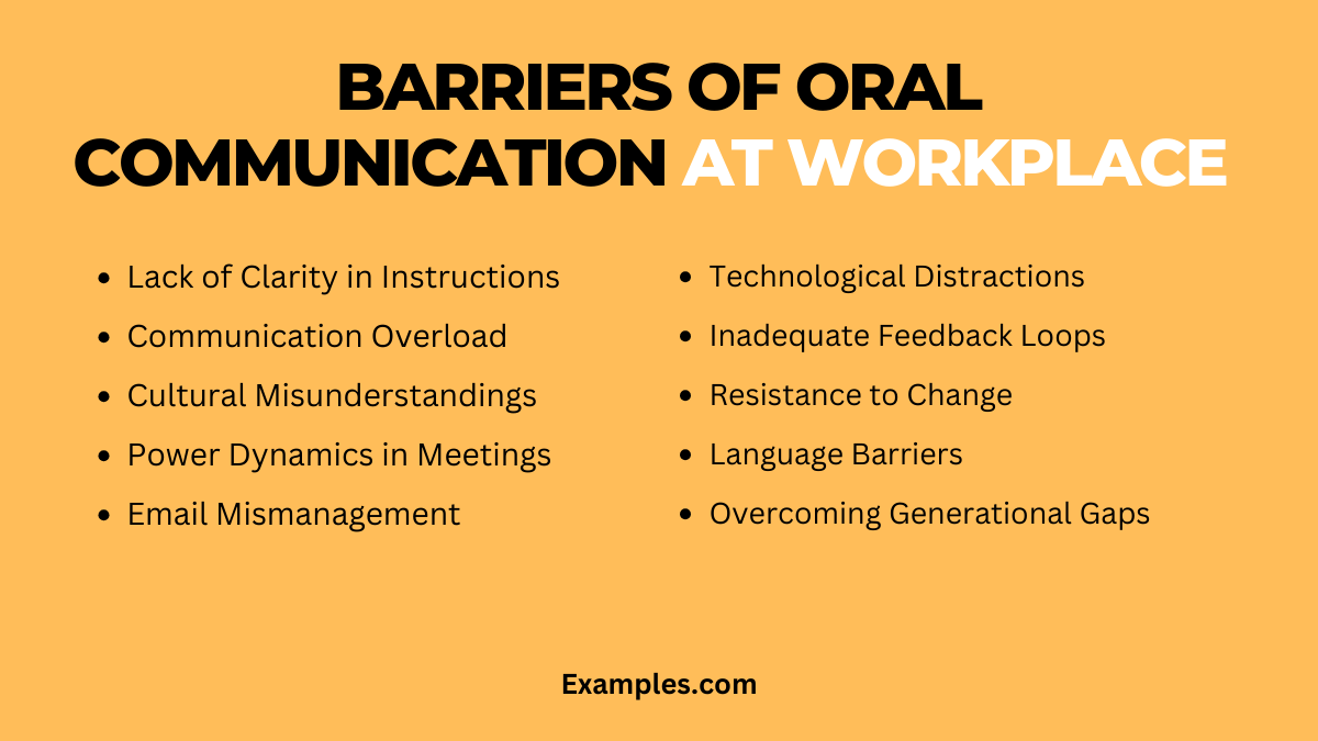 Barriers of Oral Communication 29+ Examples