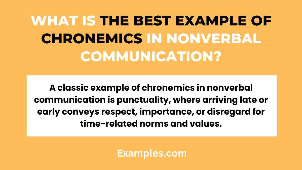 Time (Chronemics) in Nonverbal Communication - 29+ Examples