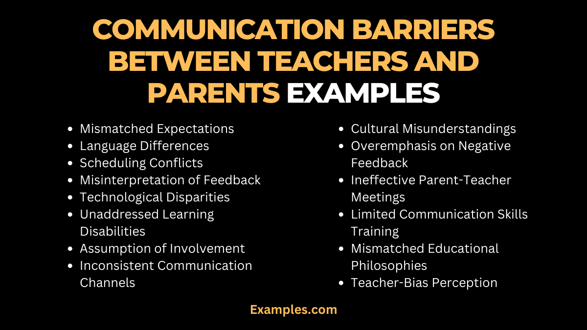 Communication Barriers Between Teachers and Parents - 19+ Examples