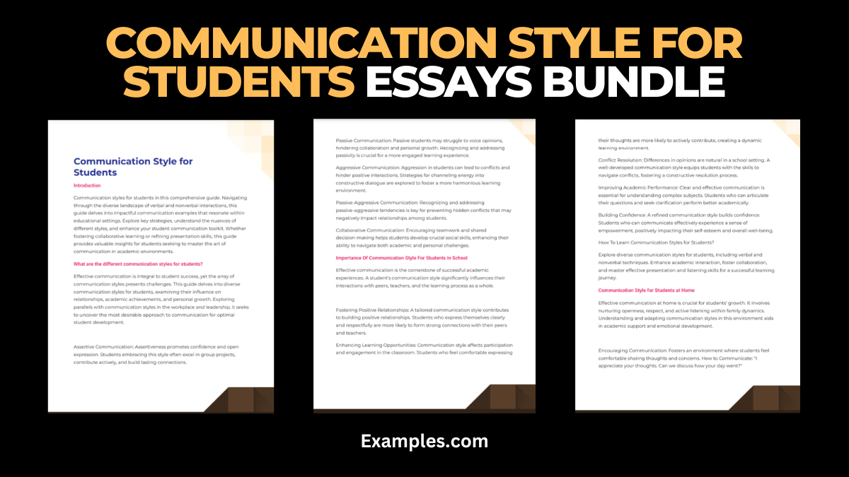 Communication Style for Students - 9+ Examples, How To Improve