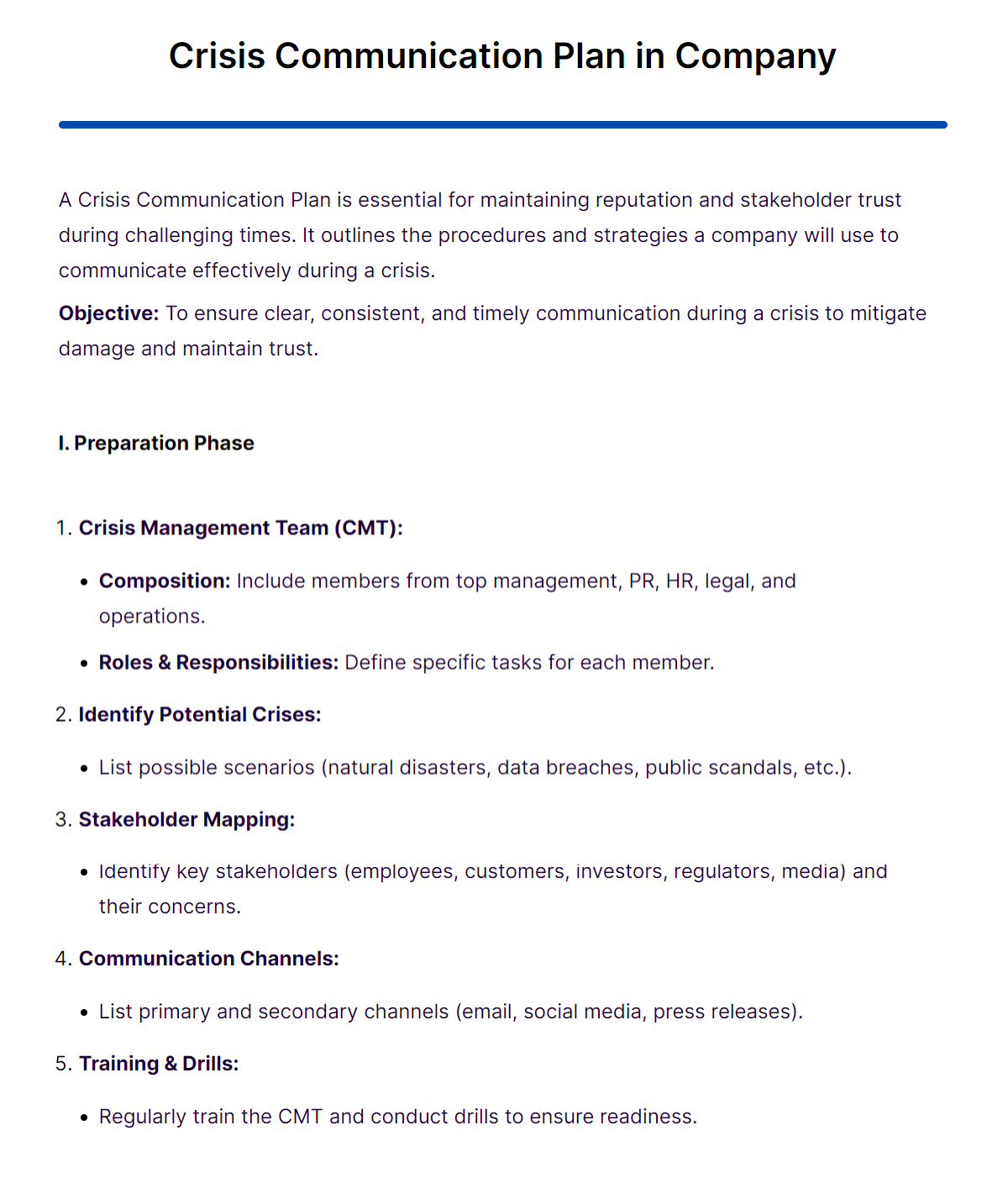 Crisis Communication Plans - 6+ Examples, How to Create
