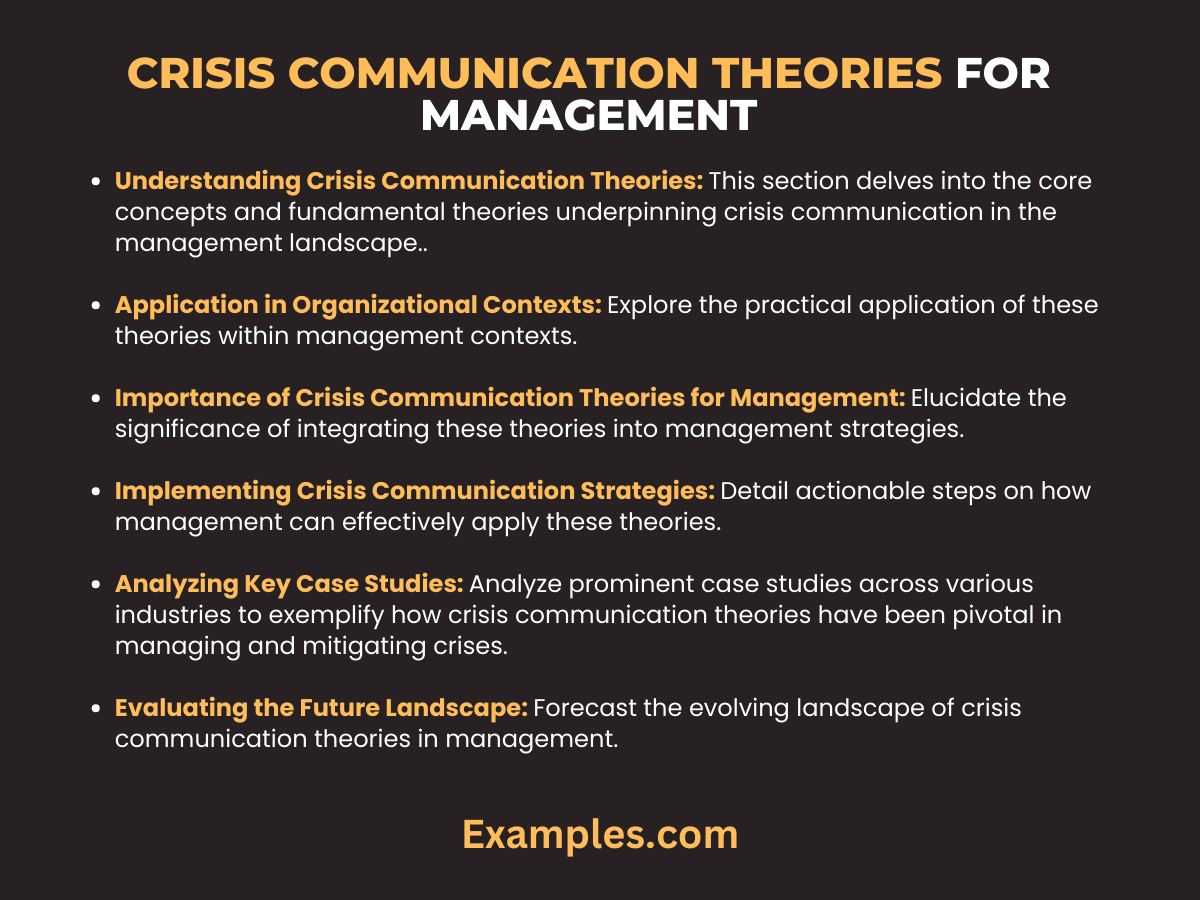 Crisis Communication Theories - 19+ Examples