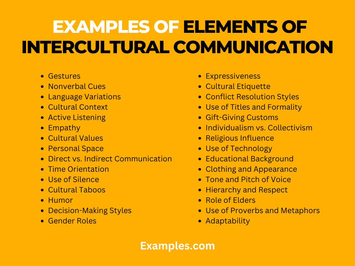 Elements of Intercultural Communication - 29+ Examples, How to improve