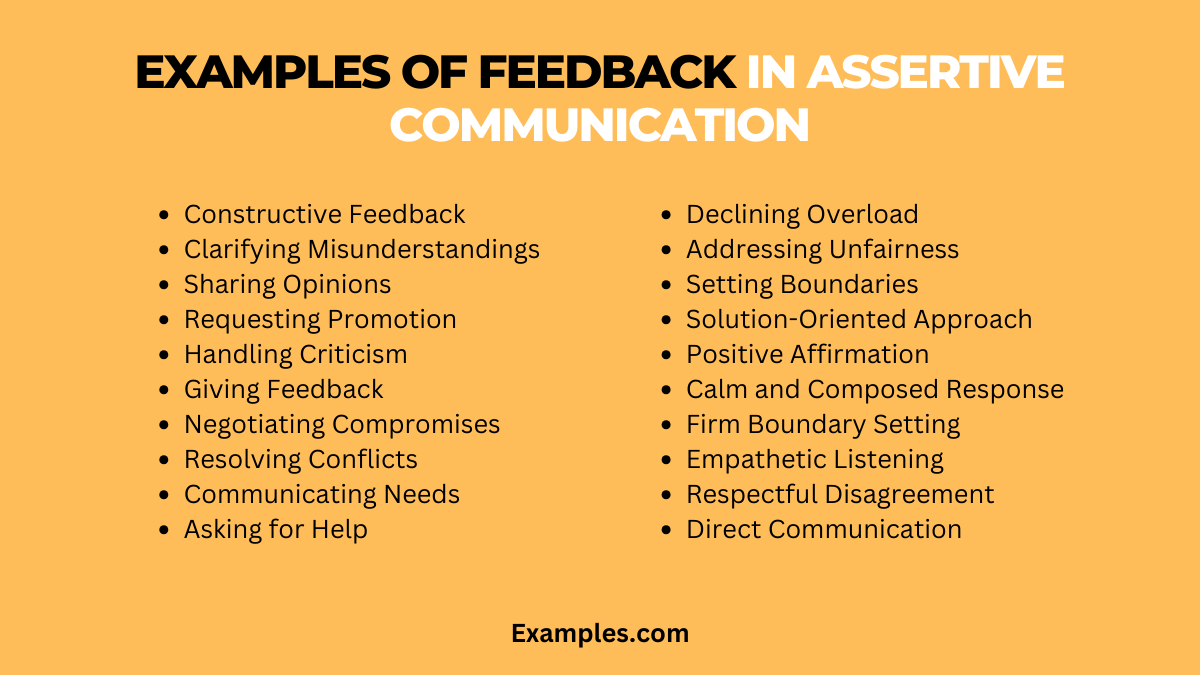 Giving Feedback in Assertive Communication - 19+ Examples, How to Provide