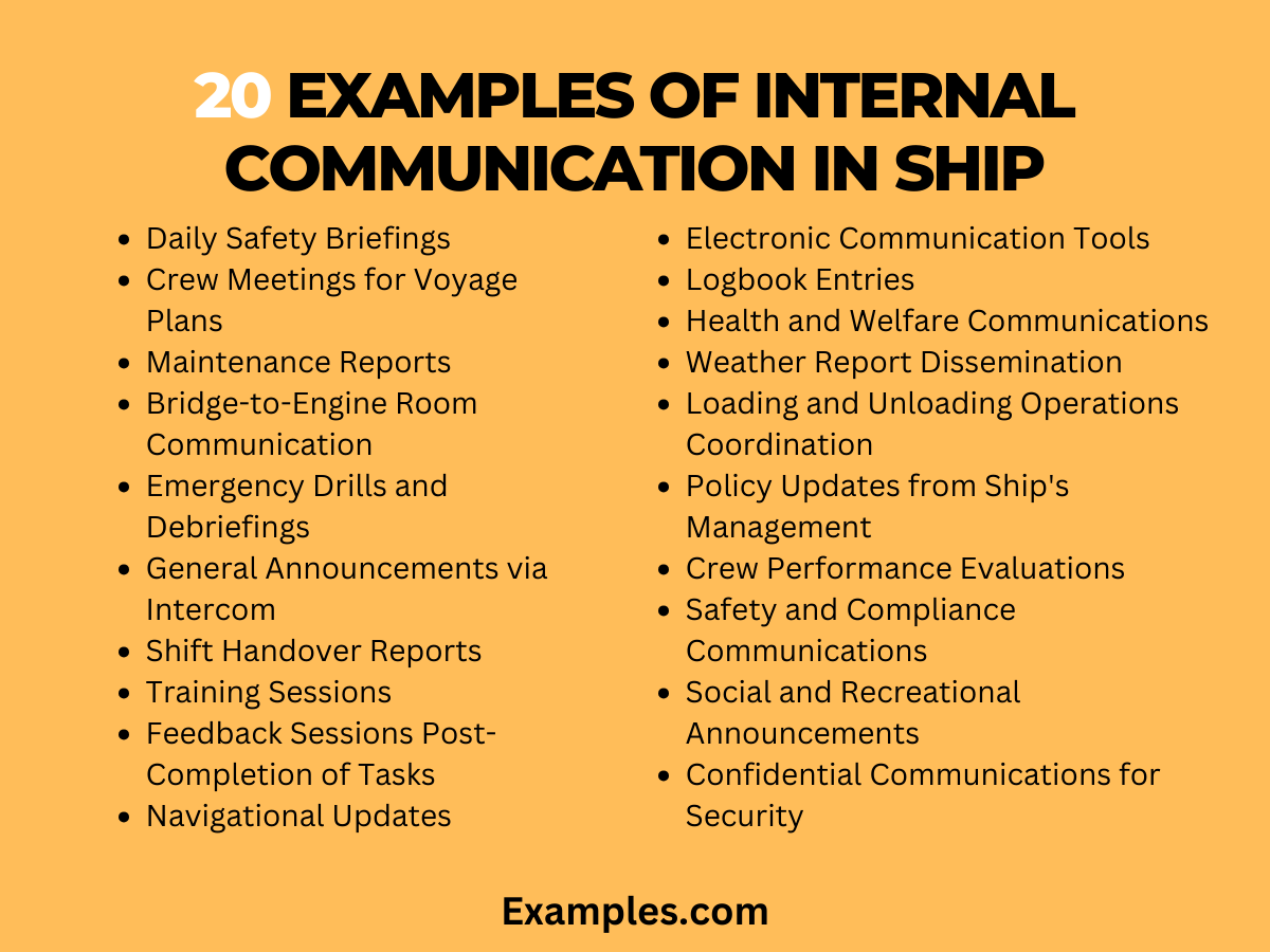 Internal Communication in Ship: Types& Examples, PDF