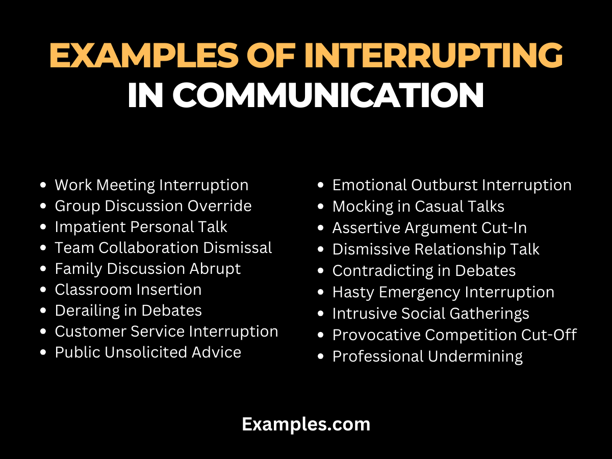 Interrupting in Communication - 19+ Examples, How to Avoid