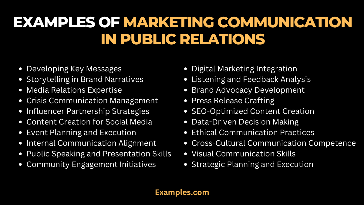 Marketing Communication in Public Relations - 19+ Examples, Types