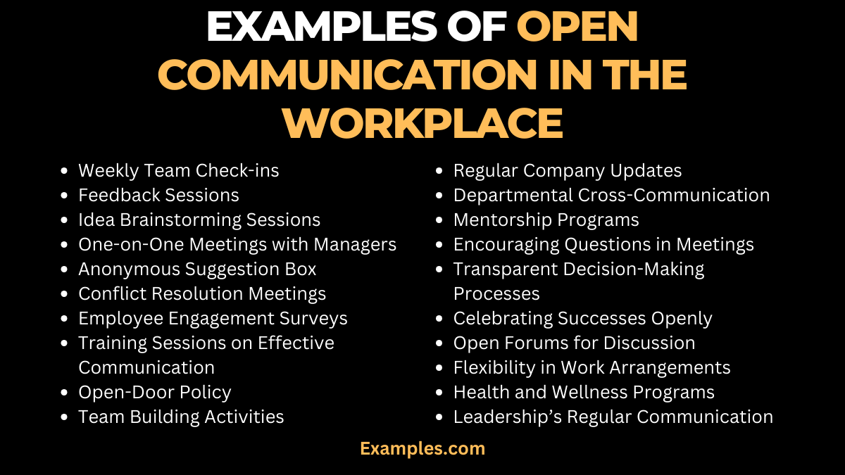 Open Communication in the Workplace - 19+ Examples, How to Promote