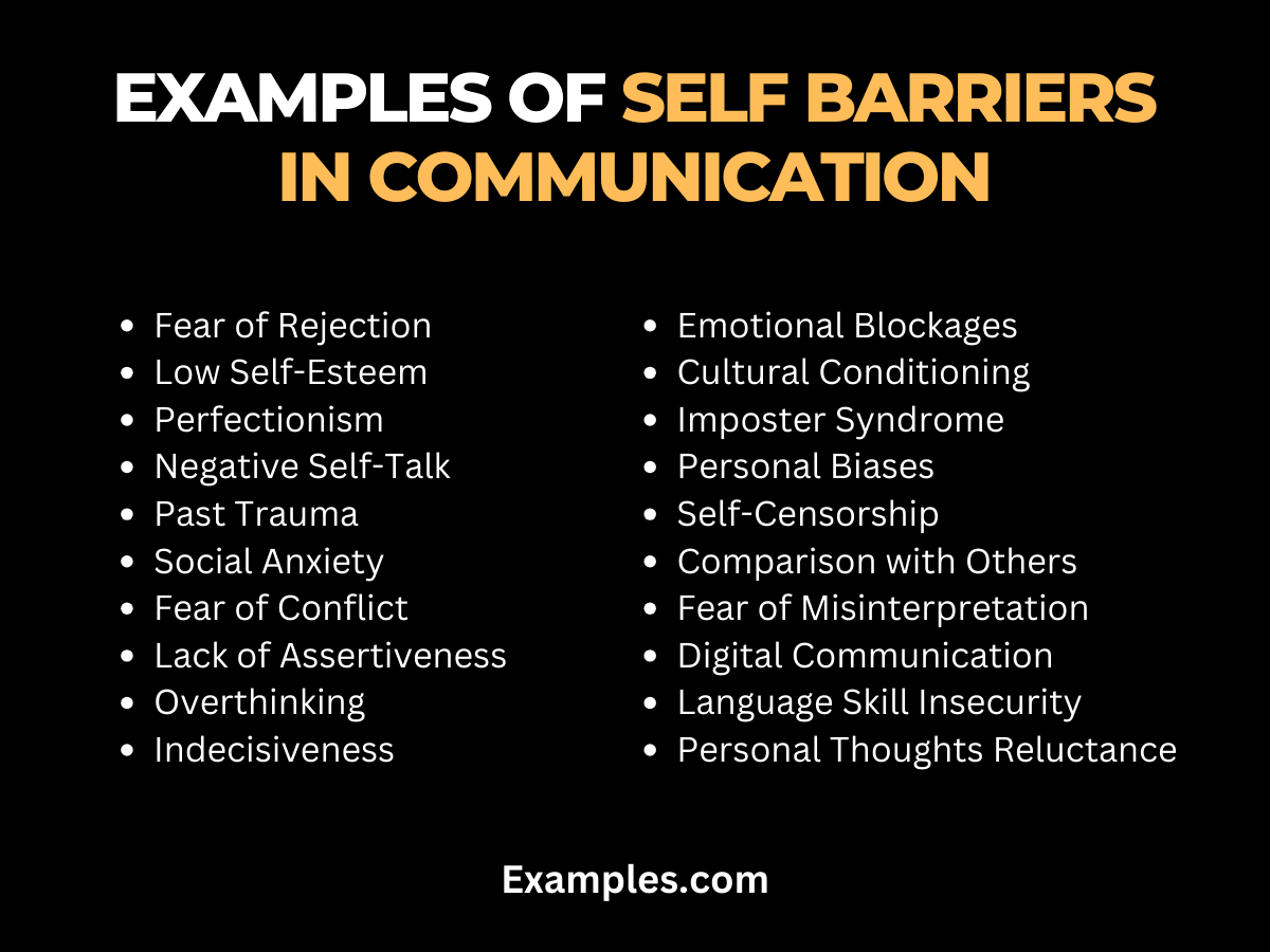 Self Barriers in Communication - 19+ Examples, How to Overcome