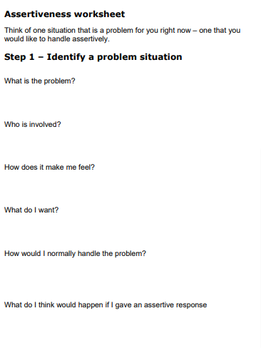 Assertive Communication Worksheets - 10+ Examples, How to Use, PDF