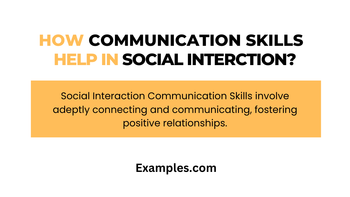 Social Interaction Communication Skills - Examples, Tips