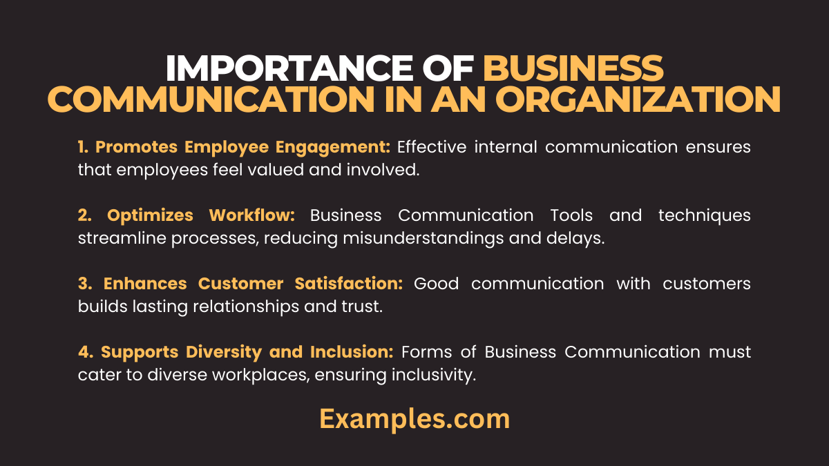 Importance of Business Communication - 14+ Examples