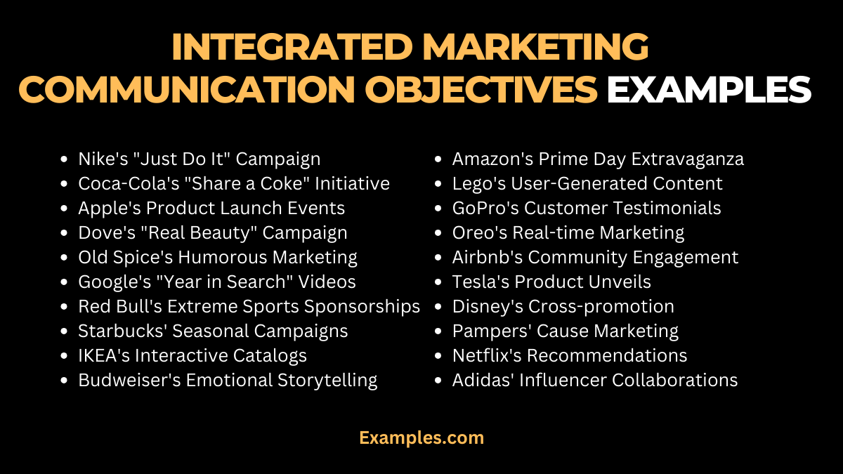Integrated Marketing Communication Objectives: Examples, PDF