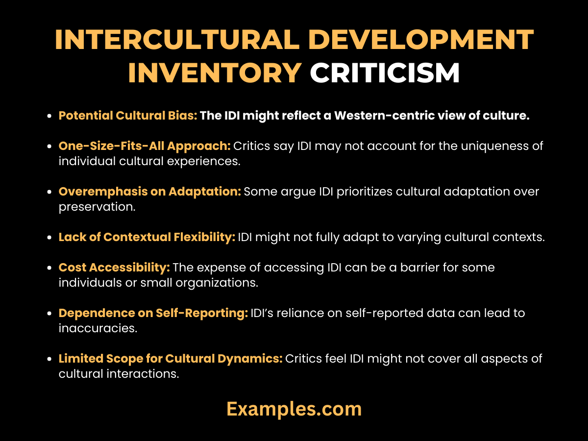Intercultural Development Inventory - 9+ Examples