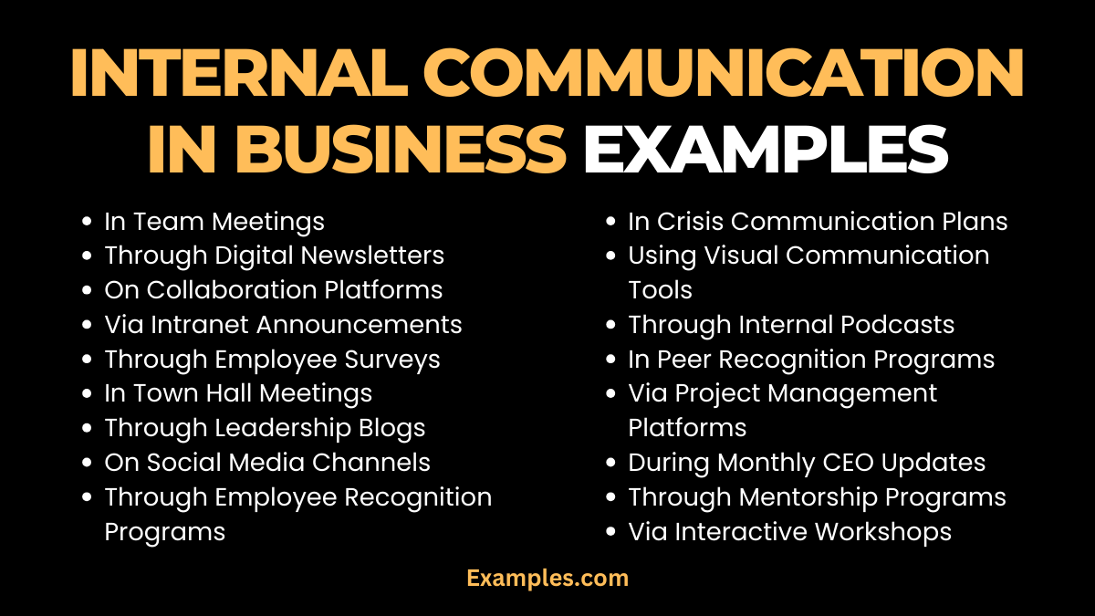 Internal Communication in Business - 19+ Examples