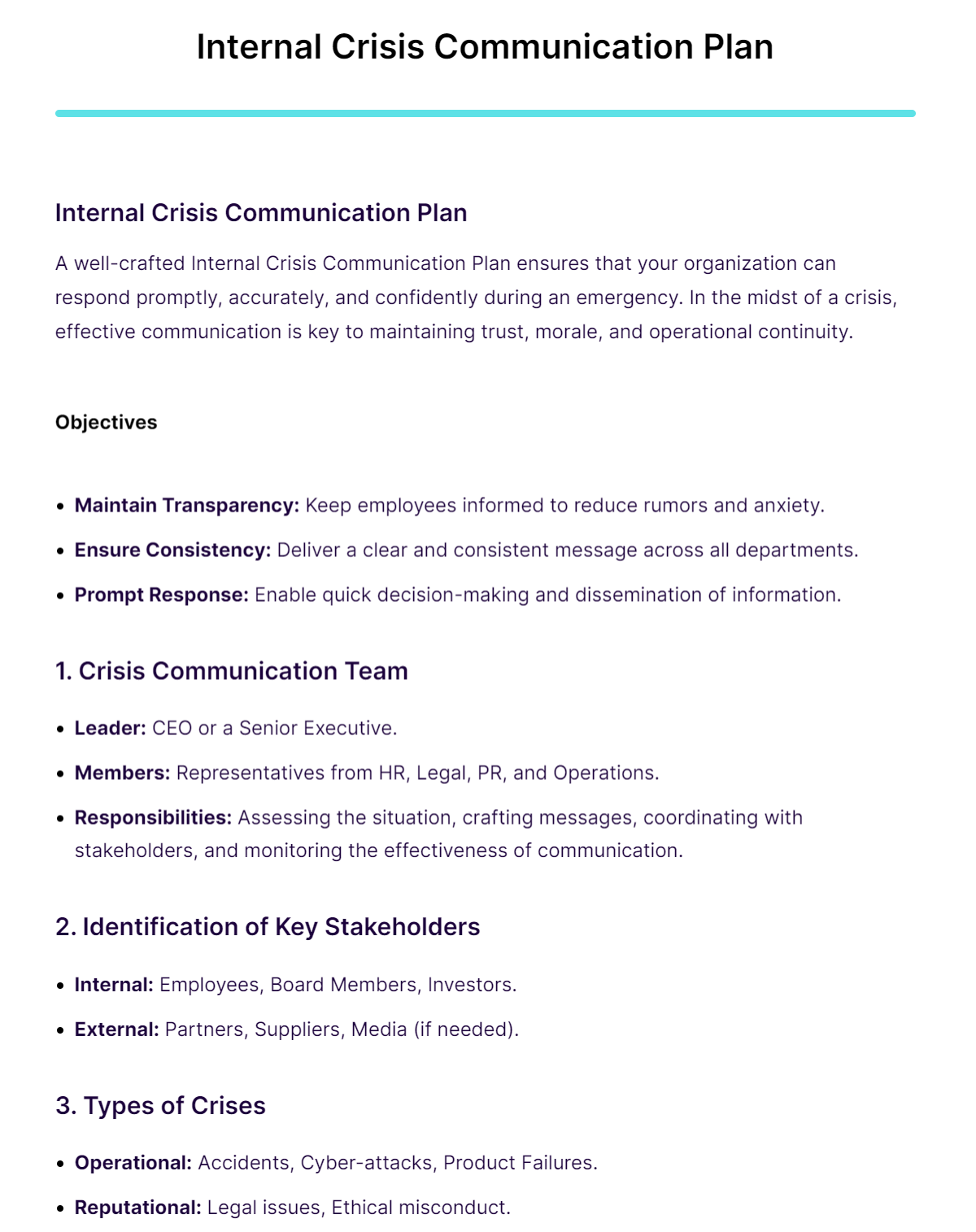 Internal Communication Plans - 11+ Examples, How to Create