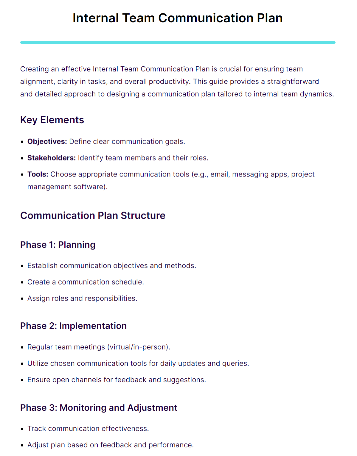 Team Communication Plan - Examples, How to Creat