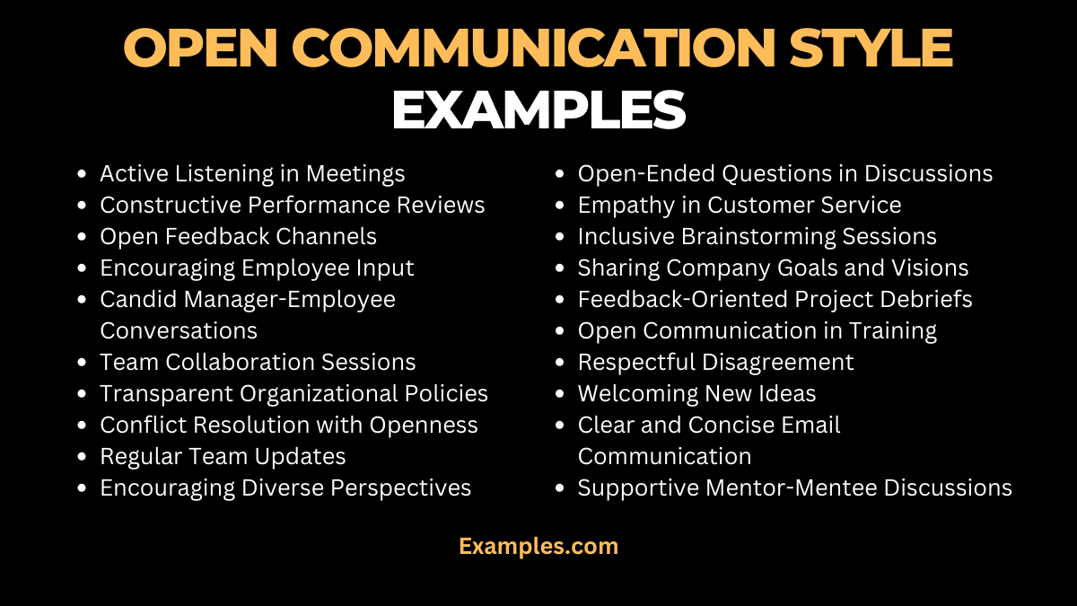 Open Communication Style - 19+ Examples, Benefits
