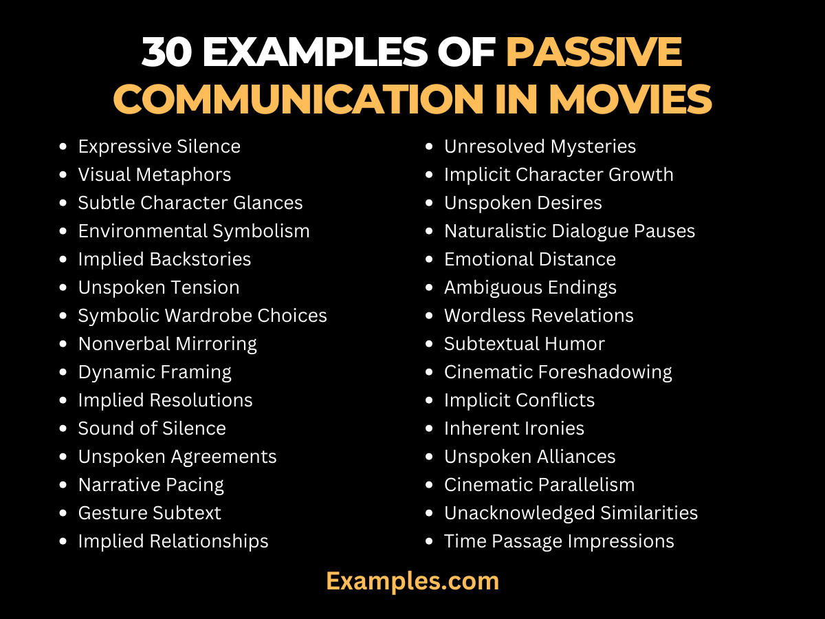 Passive Communication in Movies: Examples, Pdf